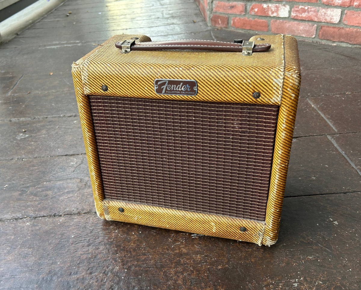 1955 Fender Tweed Lacquer Champ 5E1 Narrow Panel Amplifier – Moze Guitars