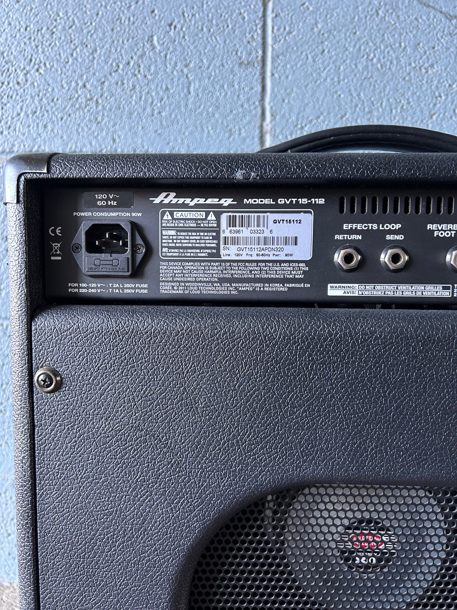 Ampeg Model GVT15-112 Amplifier – Moze Guitars